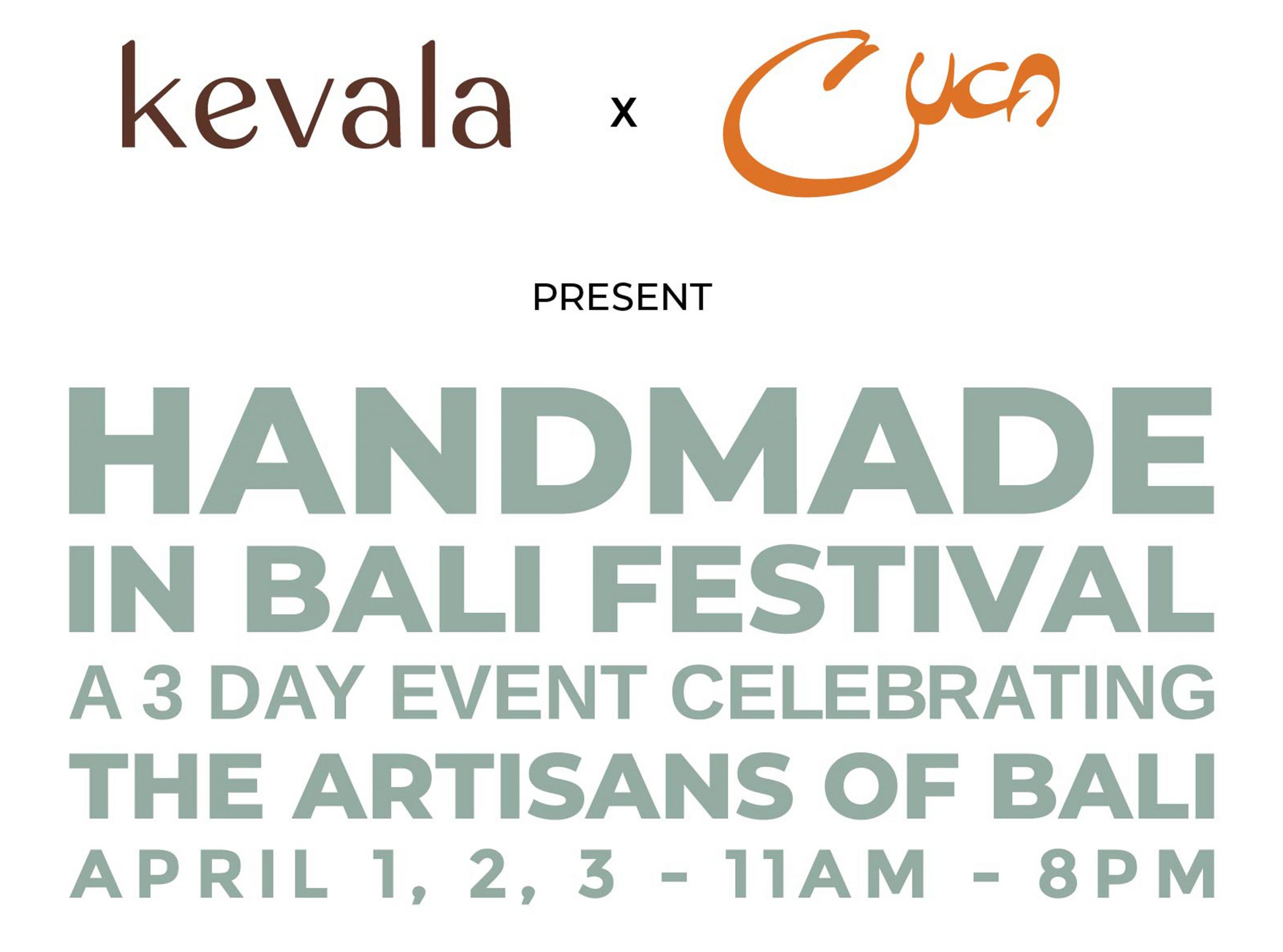 Handmade in Bali Festival | 1-3 Apr 22 - Cuca